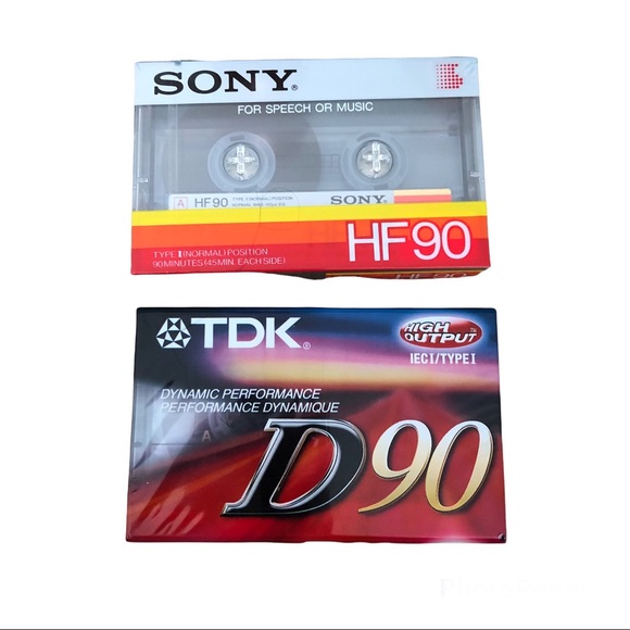 Sony | Media | Sony Hf 9 Type I Normal Tdk D90 Iec I Type I High Output Cassette Audio Tapes ...